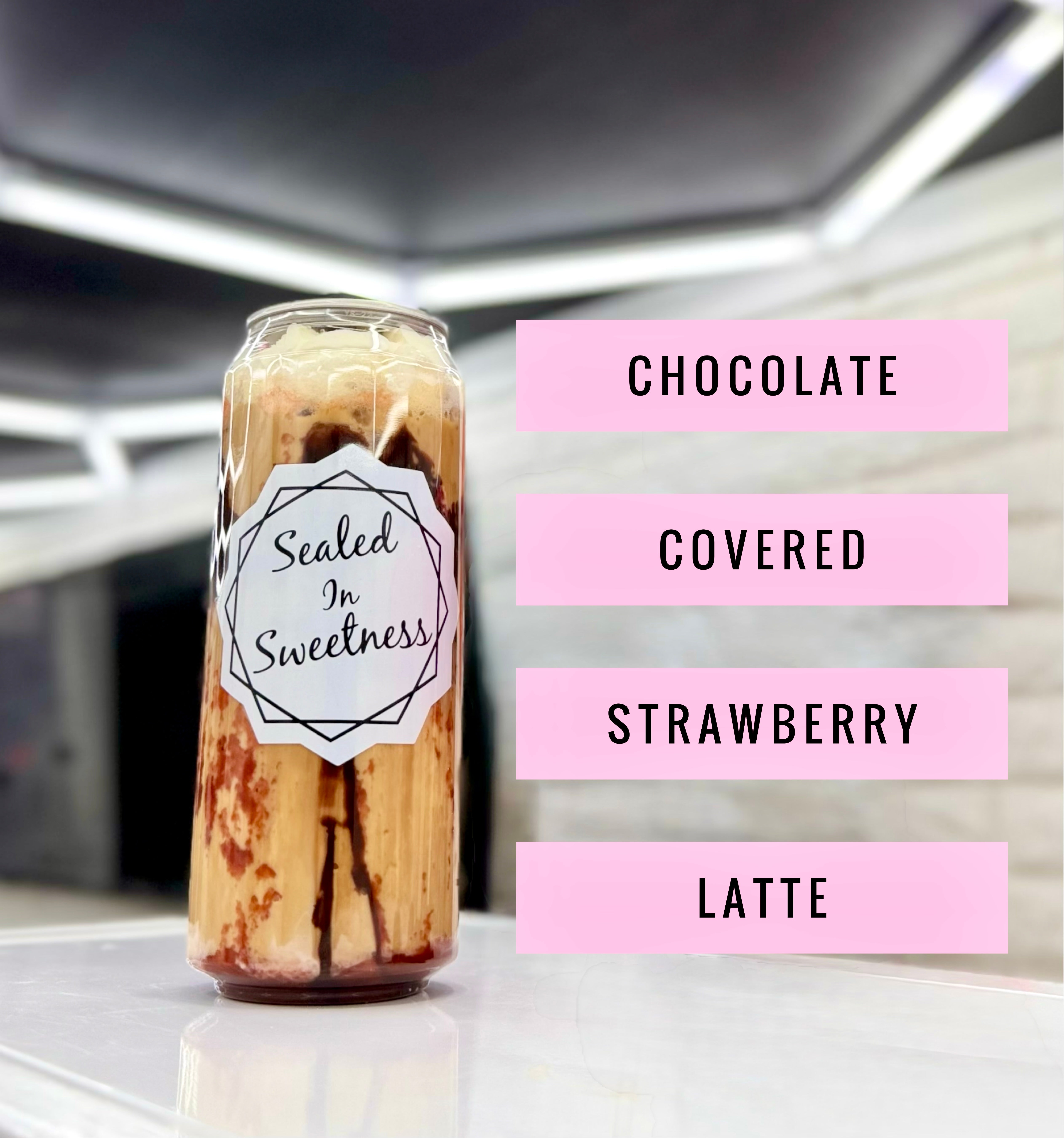 Chocolate Covered Strawberry Latte | Sealed In Sweetness